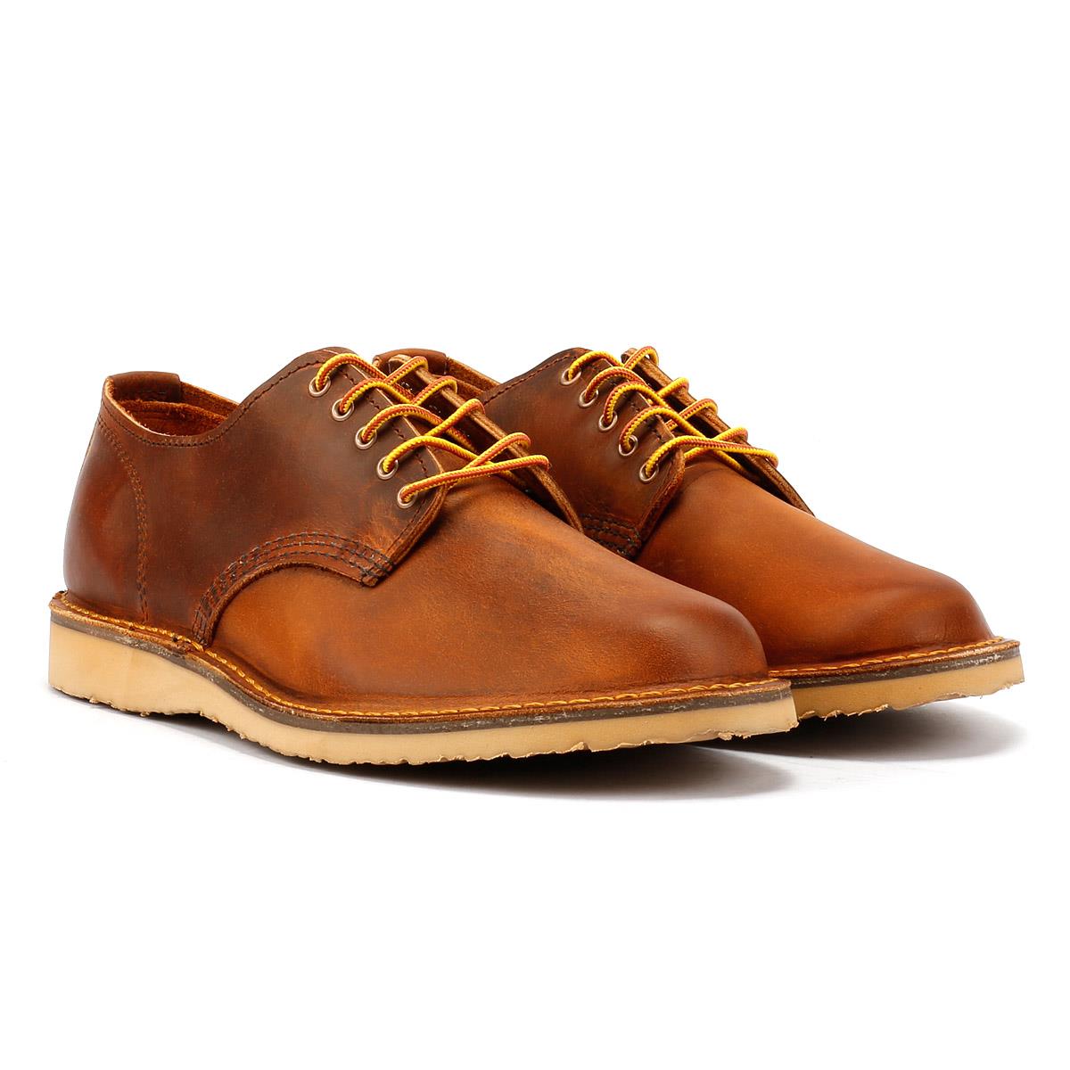 Red Wing 3604 Weekender Oxford Rough & Tough Leather Men's Copper Lace