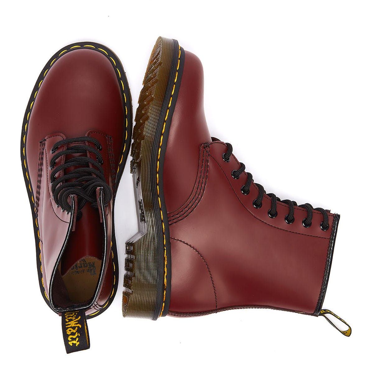 Dr. Martens 1460 Smooth Mens Cherry Red Leather Boots – Tower-London.com