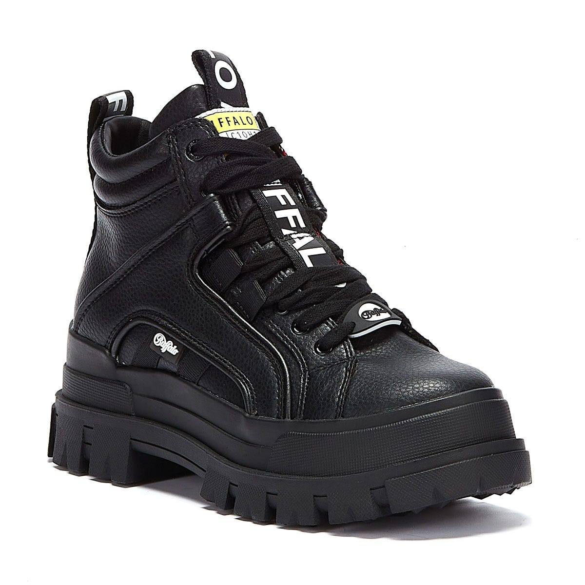 Buffalo Aspha Mid NC Womens Black Boots – Tower-London.com
