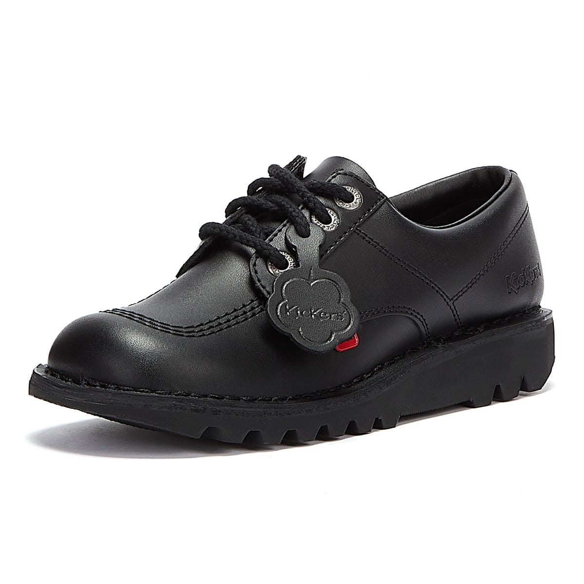 Kickers Mens Kick Lo Black Leather Shoes – Tower-London.com