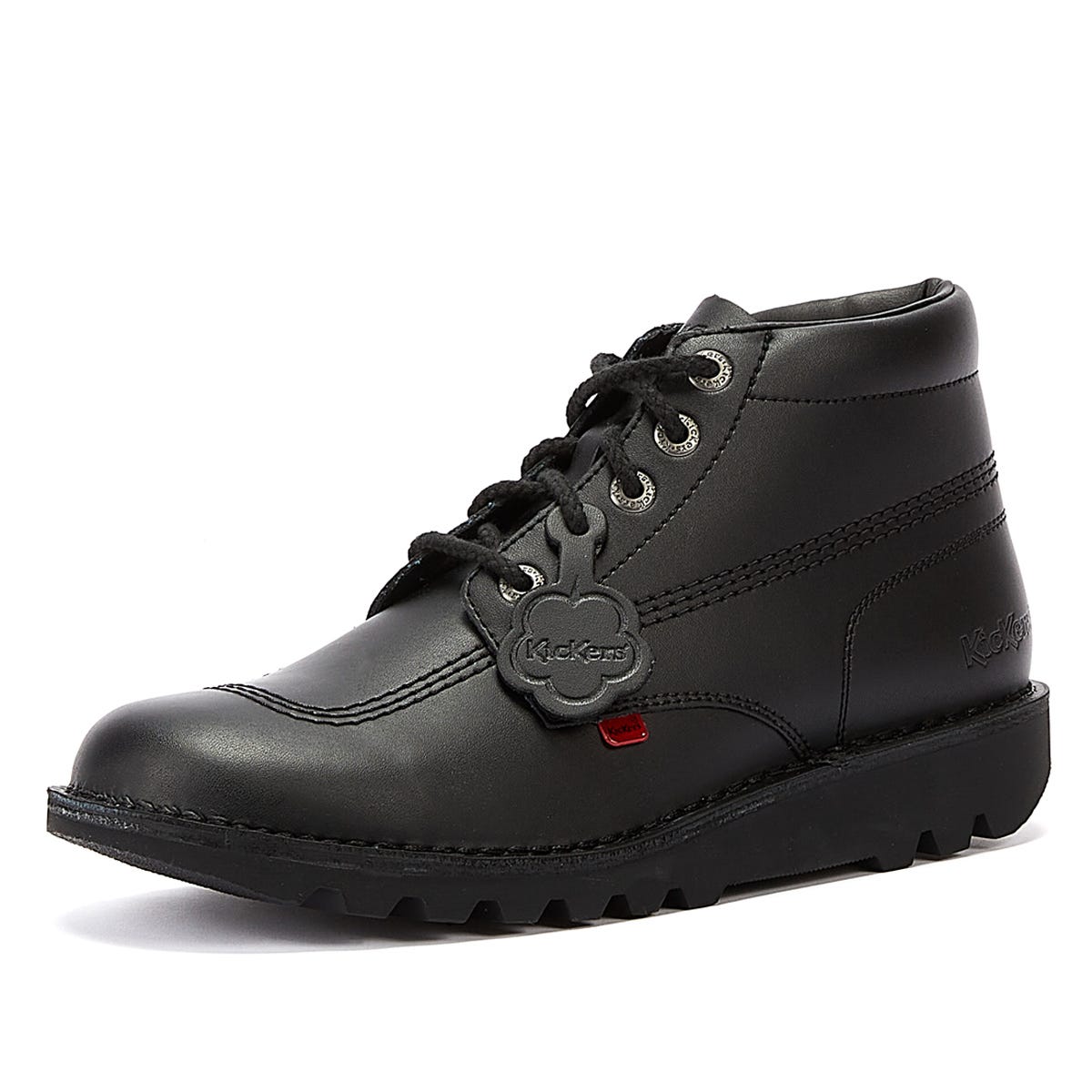 Kickers Kick Hi Mens Black Leather Ankle Boots – Tower-London.com