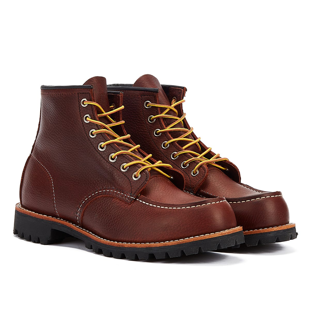 Red Wing 6 Inch Mocc Mens Brown Lea Boots